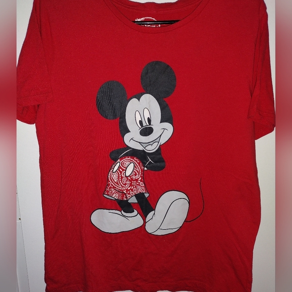 Disney | Tops | Reserved Not For Sale Disneys Mickey Mouse Red Tshirt ...